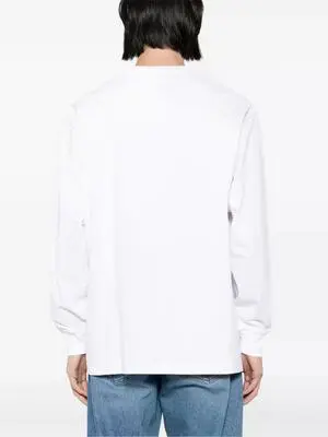 A BATHING APE Marbling Camo Logo T-shirt - White