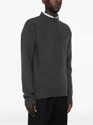 JIL SANDER Crew-neck Wool Jumper - Grey