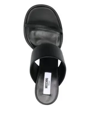 Moschino Leather High Heel Sandals