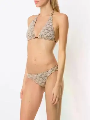 AMIR SLAMA Lace Triangle Bikini Set