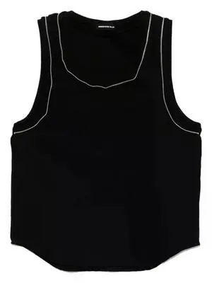Undercover Cotton Vest With Zip Details