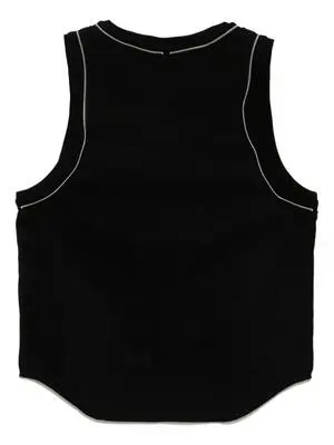 Undercover Cotton Vest With Zip Details