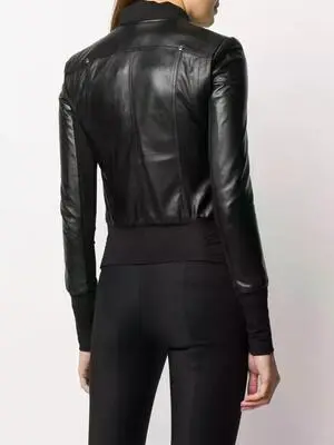 Patrizia Pepe Long Sleeve Leather Jacket