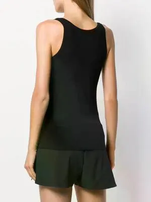 Majestic Filatures Sleeveless Vest Top - Black
