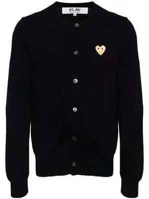 Play Comme Des Garcon Wool Cardigan