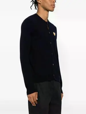 Play Comme Des Garcon Wool Cardigan
