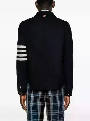 Thom Browne 4-bar Felted Shirt Jacket