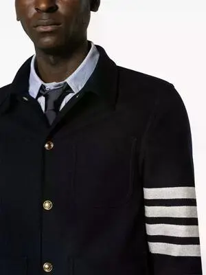 Thom Browne 4-bar Felted Shirt Jacket