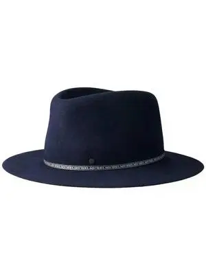 MAISON MICHEL Andre Rollable Wool Felt Fedora Blue
