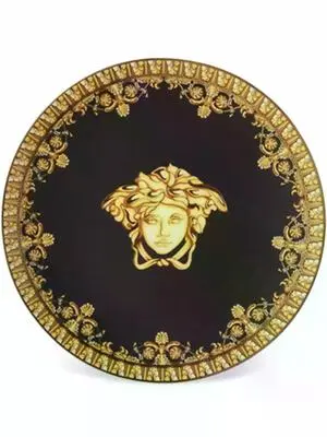 Versace Baroque Nero Plate - Black