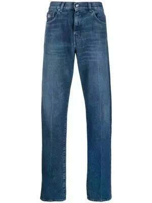 Versace Straight-leg Mid-rise Jeans