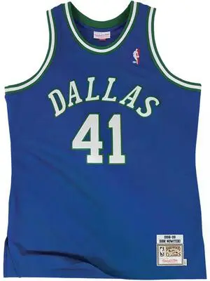 Mitchell & Ness Nba Authentic Dallas Mavericks 98 Dirk Nowitzki Jersey - Blue