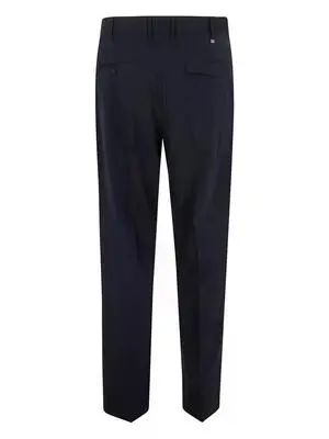 PT TORINO Wool Straight-leg Trousers - Blue