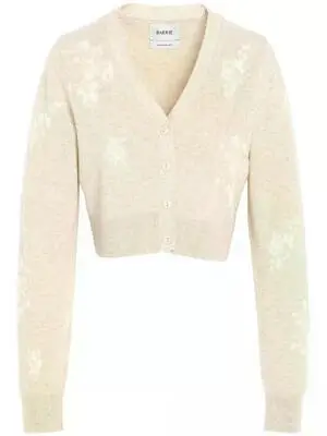 BARRIE Floral Cardigan - Neutrals