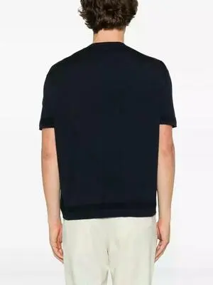 Moncler Knitted T-shirt - Blue