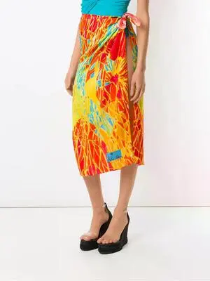 AMIR SLAMA Printed Beach Skirt
