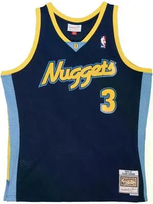 Mitchell & Ness 2006/07 Hardwood Classics Denver Nuggets Allen Iverson Astros Swingman Jersey - Blue