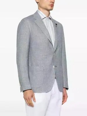 LARDINI Single-breasted Blazer - Blue