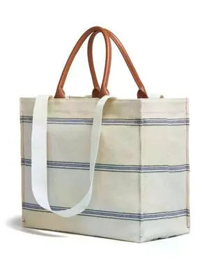 Marni Embroidered-logo Canvas Tote Bag