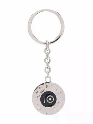 10 CORSO COMO Logo Charm Keyring - Silver