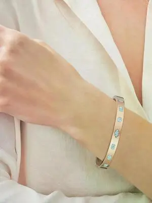 Kwiat 18kt Rose Gold Diamond Bangle - Pink