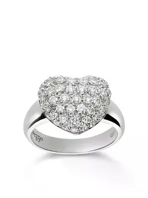 LEO PIZZO 18kt White Gold Diamond Amore Ring