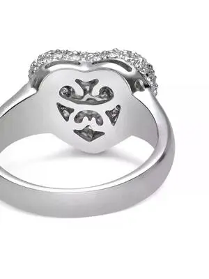 LEO PIZZO 18kt White Gold Diamond Amore Ring