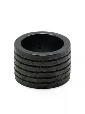 PARTS OF FOUR Oxidised Band Ring - Grey