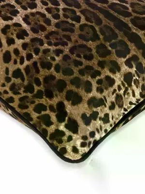 Dolce & Gabbana Medium Leopardo-print Velvet Cushion