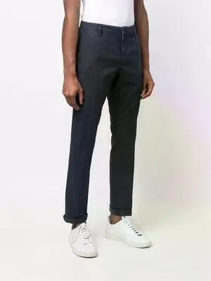 DONDUP Mid-rise Slim-cut Chinos - Blue