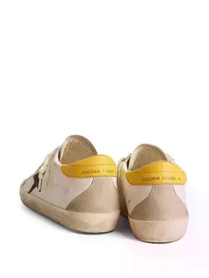 GOLDEN GOOSE Super-star Low Top Sneakers With Glitter Star Detail