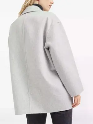 Brunello Cucinelli Cashmere Double-breasted Coat - Grey