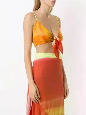 AMIR SLAMA Tie-fastening Cropped Top
