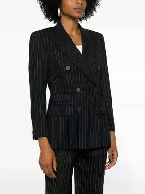 Sandro Pinstriped Double-breasted Blazer