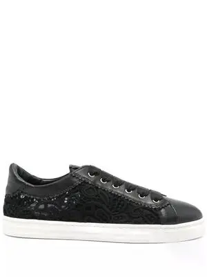 Agl Embroidered Sneakers - Black