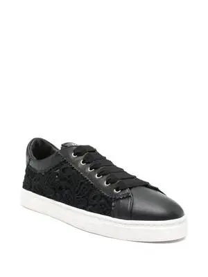 Agl Embroidered Sneakers - Black