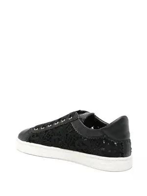 Agl Embroidered Sneakers - Black