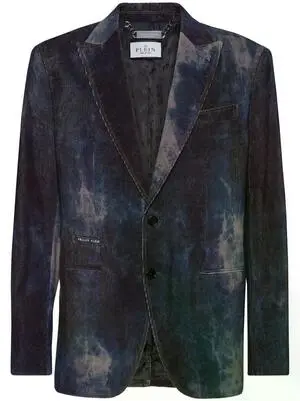 Philipp Plein Bleached-effect Velvet Blazer