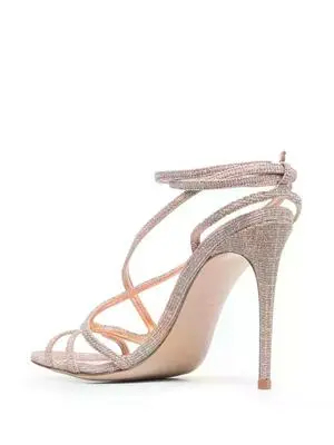 LE SILLA Metallic Strap-wrap Sandals