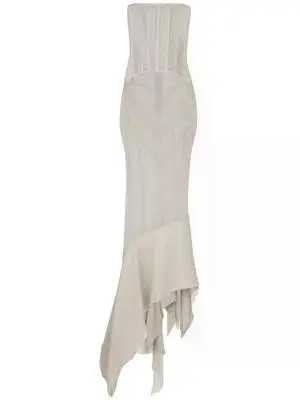 Dolce & Gabbana Draped Silk Dress - Neutrals