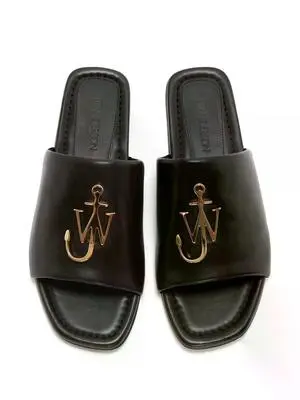 JW Anderson Anchor Logo-plaque Slides - Black