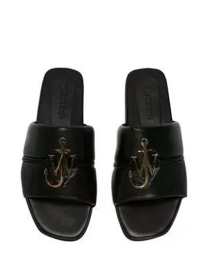 JW Anderson Anchor Logo-plaque Slides - Black