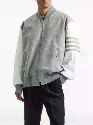 Thom Browne 4-bar Stripe Wool Bomber Jacket