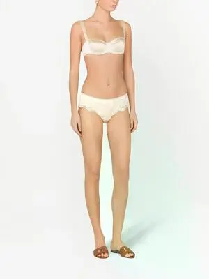 Dolce & Gabbana Satin Balconette Bra - Neutrals