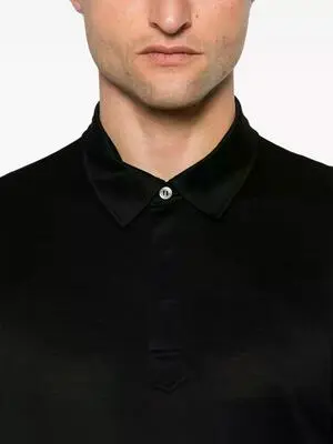 Canali Lightweight-jersey Polo Shirt - Black