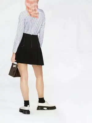 Play Comme Des Garcon Heart Logo Striped Shirt