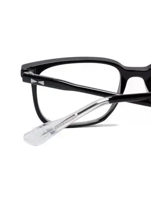 SNOB Square Frame Sunglasses With Uv-protective Lenses - Black