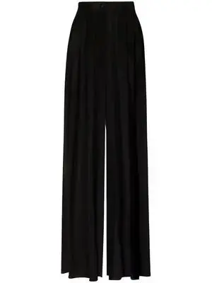 Dolce & Gabbana Wide-leg Stretch-silk Trousers