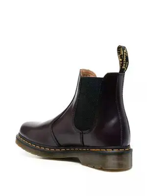 Dr. Martens Leather Slip-on Boots - Red