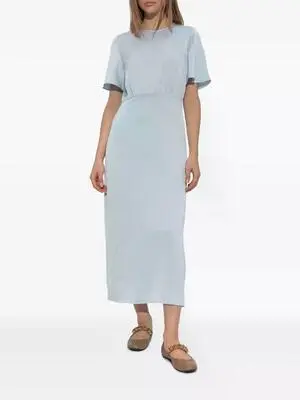 SAMSOE SAMSOE Short-sleeved Midi Dress - Blue